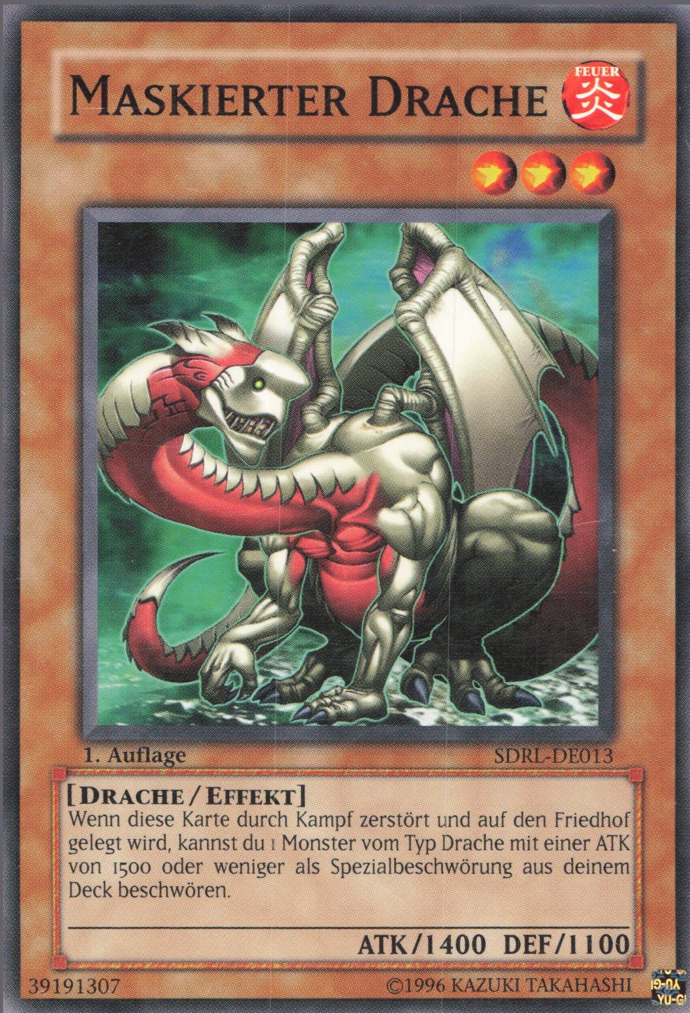 Recollectibles Sammelkarte Yugioh Karte Maskierter Drache Yu Gi Oh