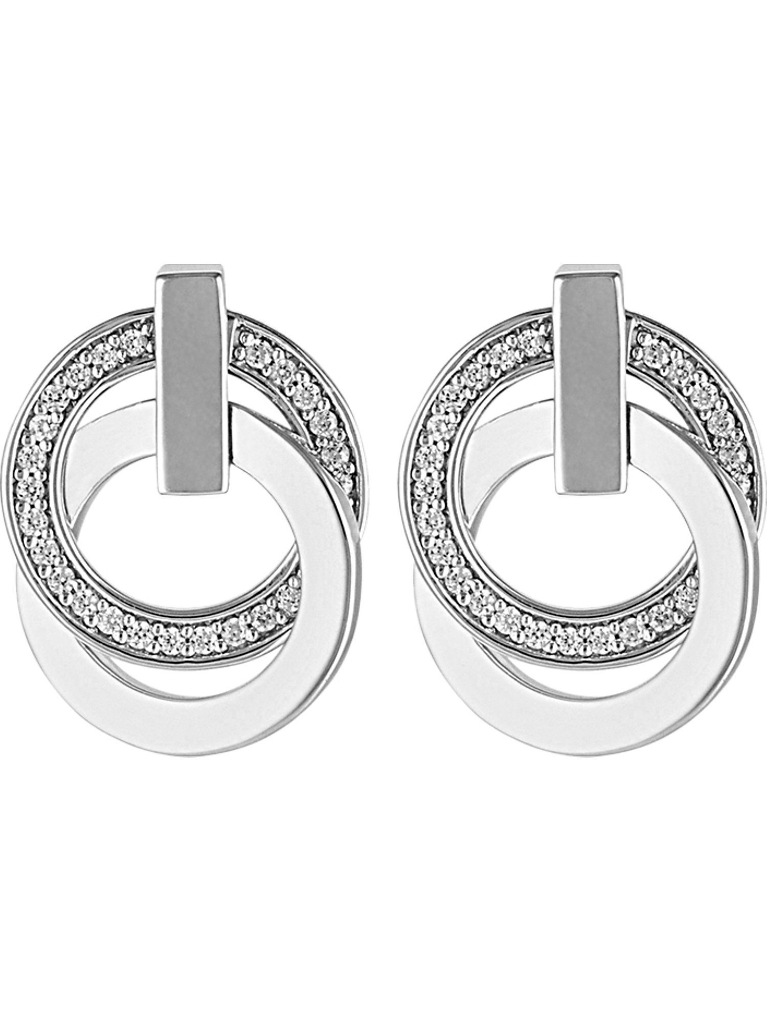 JETTE Paar Ohrstecker, SWING, Maßangaben: Länge: 1,9 cm, Breite: 1,9 cm