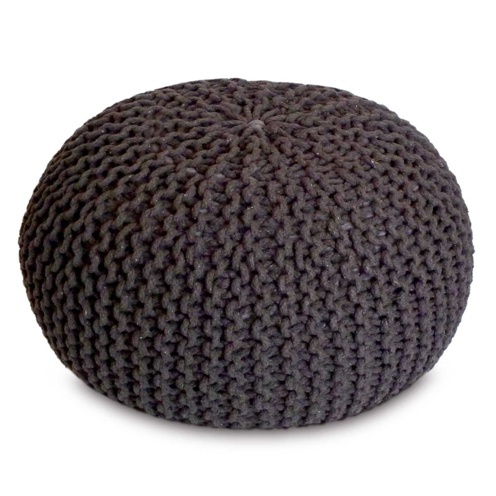 Amagohome Sitzhocker Strickhocker Pouf Ø45 O 55cm Bodenkissen Sitzpouf