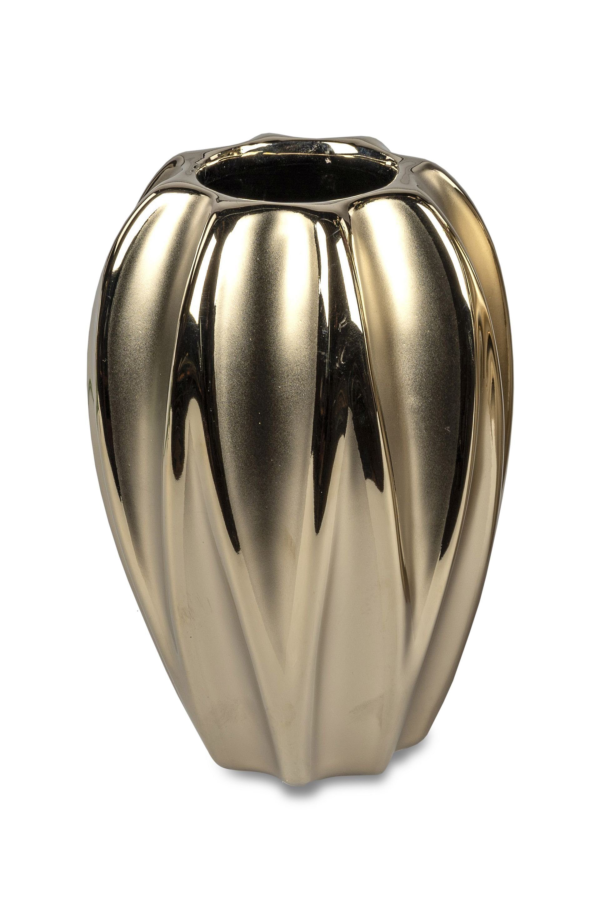 Small Preis Dekovase Formano Vase Tischvase Champagner Matt Gold In 3