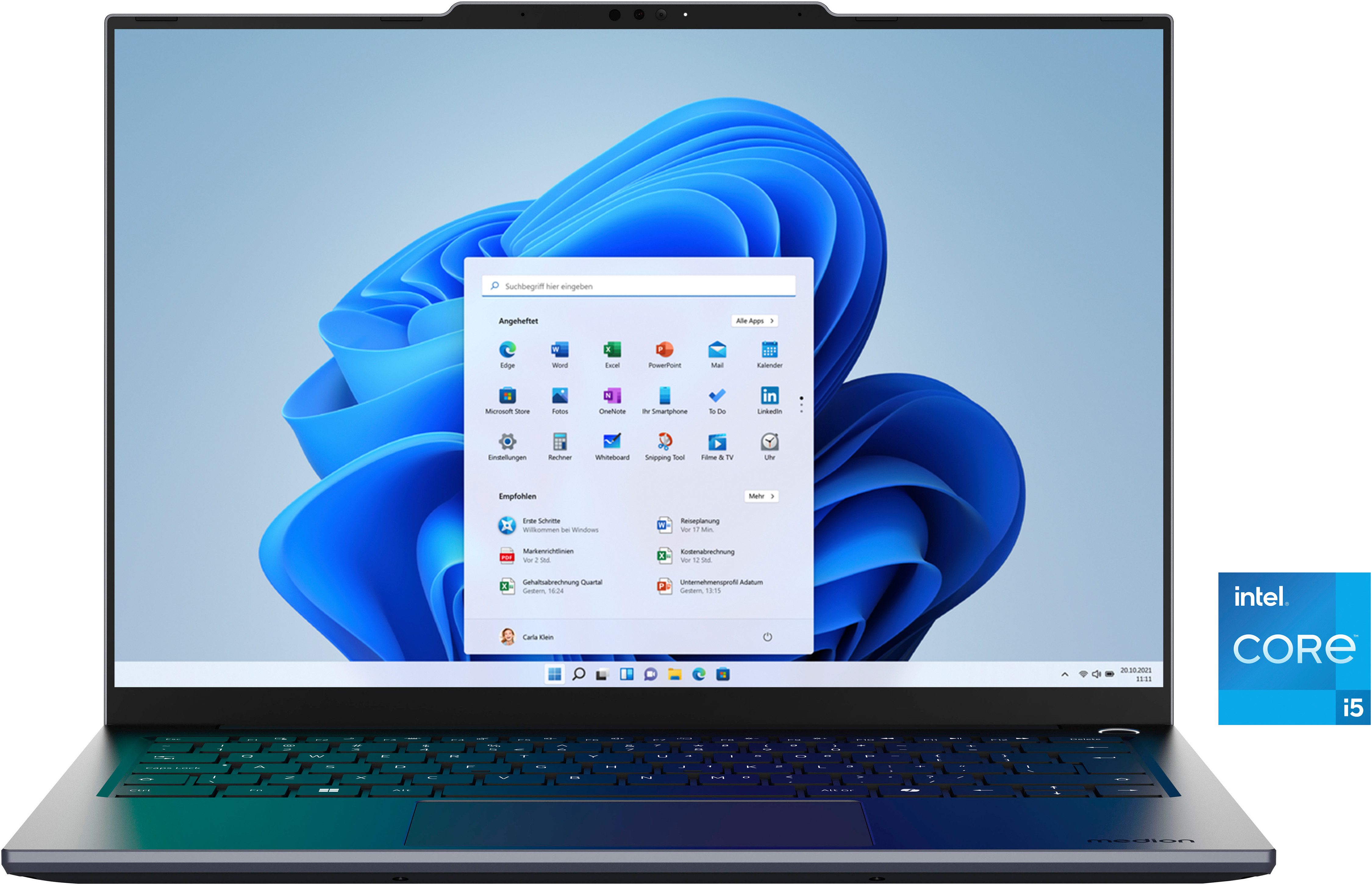 Medion® SIGNIUM 14 S1 OLED Notebook (35,6 cm/14 Zoll, Intel Core i5 120U, Iris Xe Graphics, 512 ...