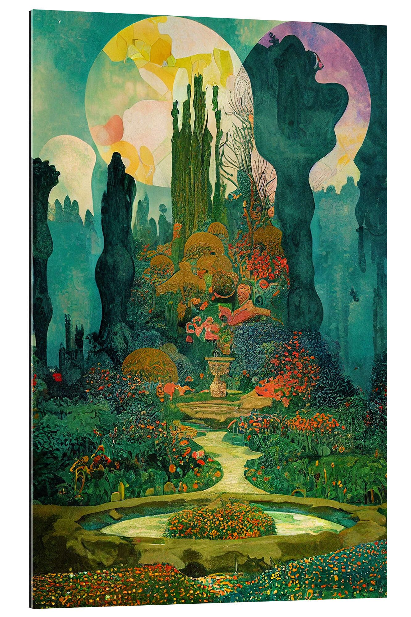 Posterlounge Xxl Wandbild Mariusz Flont Zaubergarten Collage