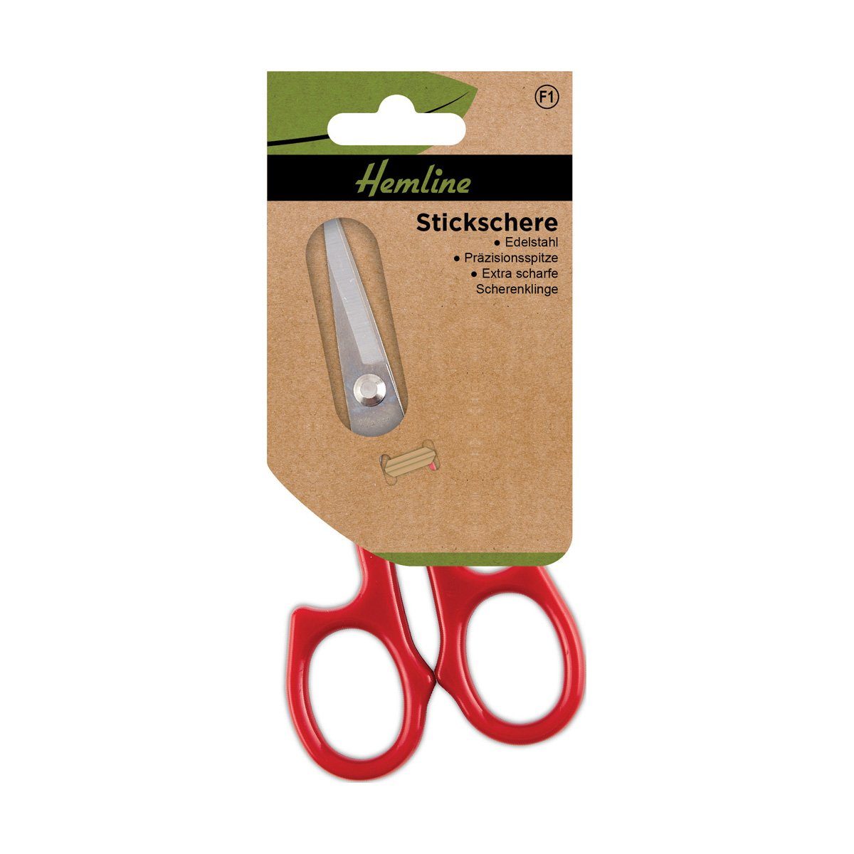 Hemline Universalschere Schere Stickschere rot 130 mm 1 St