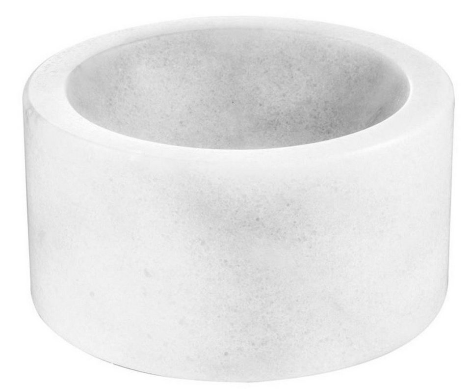 Casa Padrino Dekoobjekt Designer Marmor Schale Weiß 15 X H 8 Cm