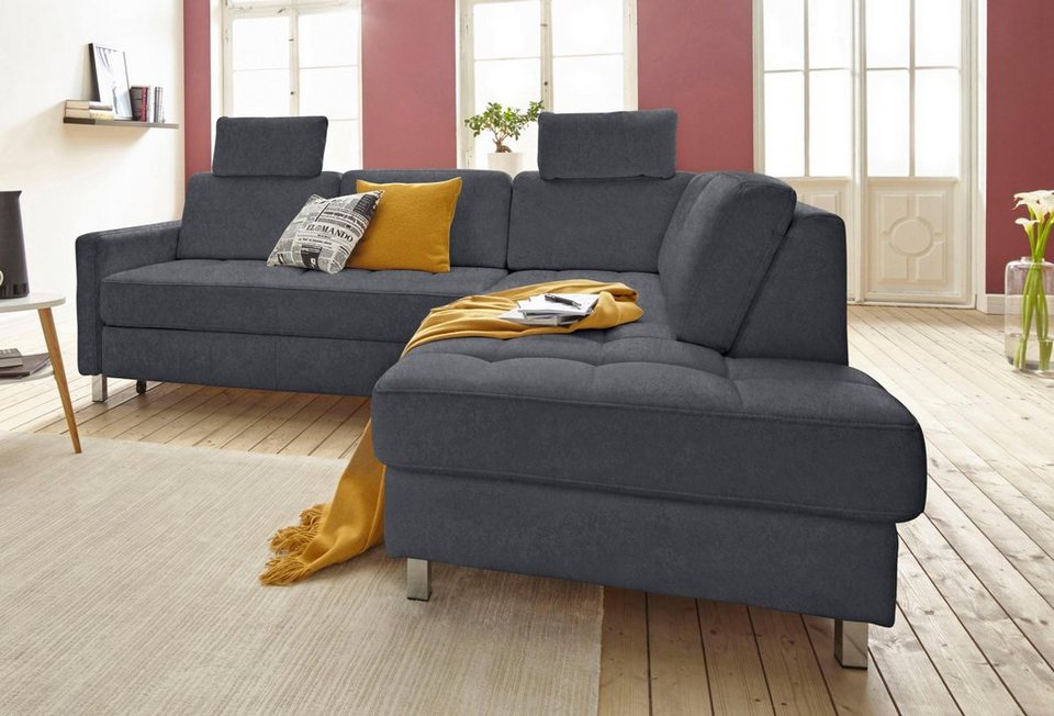 Sitandmore Ecksofa Pablo L Form Wahlweise Mit Bettfunktion Und Bettkasten