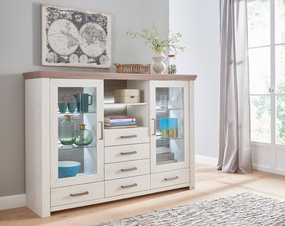 Set One By Musterring Highboard York Typ 56 Pino Aurelio Breite
