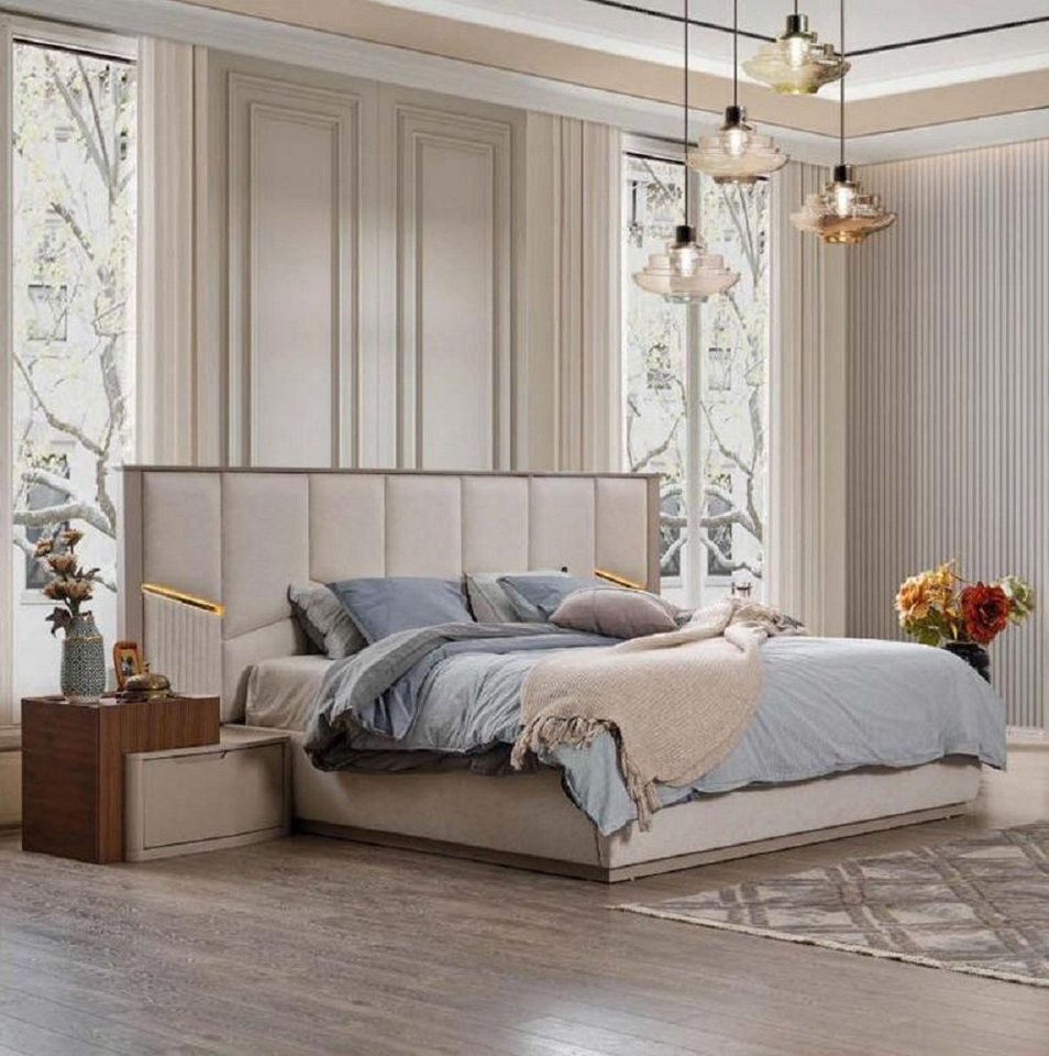 Jvmoebel Schlafzimmer Set Moderne Beige Schlafzimmer Garnitur