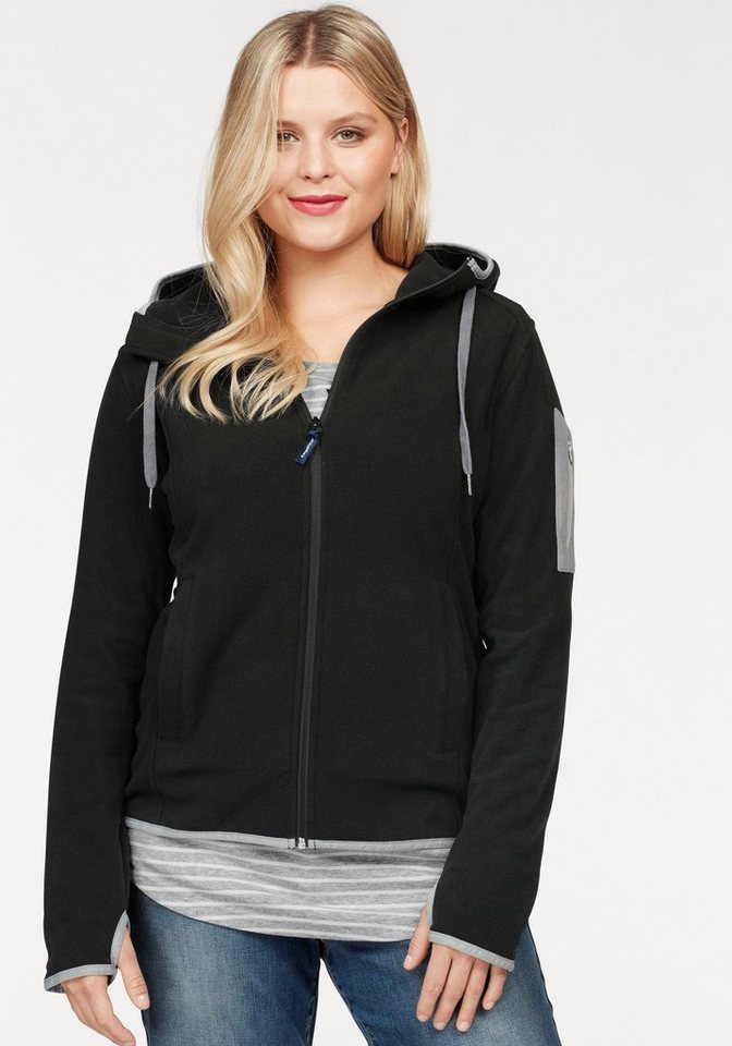 Kangaroos Fleecejacke Mit Kontrastfarbenen Details Otto