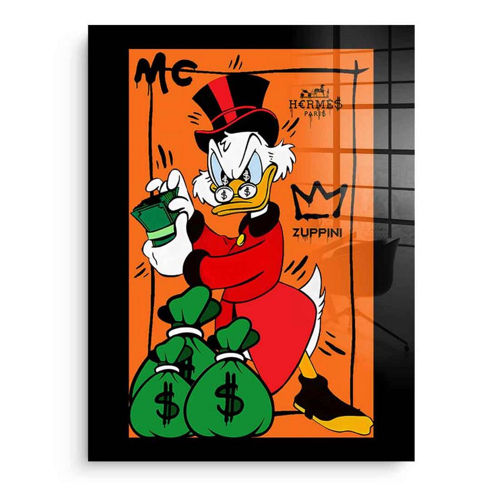 Dotcomcanvas® Acrylglasbild Hungry Scrooge Acrylglas Acrylglasbild