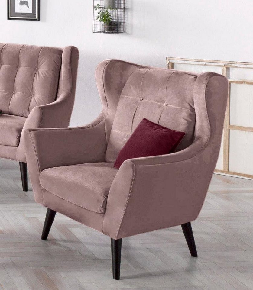 Andas Ohrensessel Hemmink Sessel Loungesessel Mit Knopfheftung