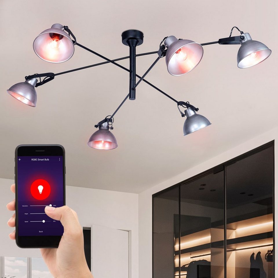 Etc Shop Led Deckenstrahler Smart Decken Lampe Dimmbar Spot Strahler