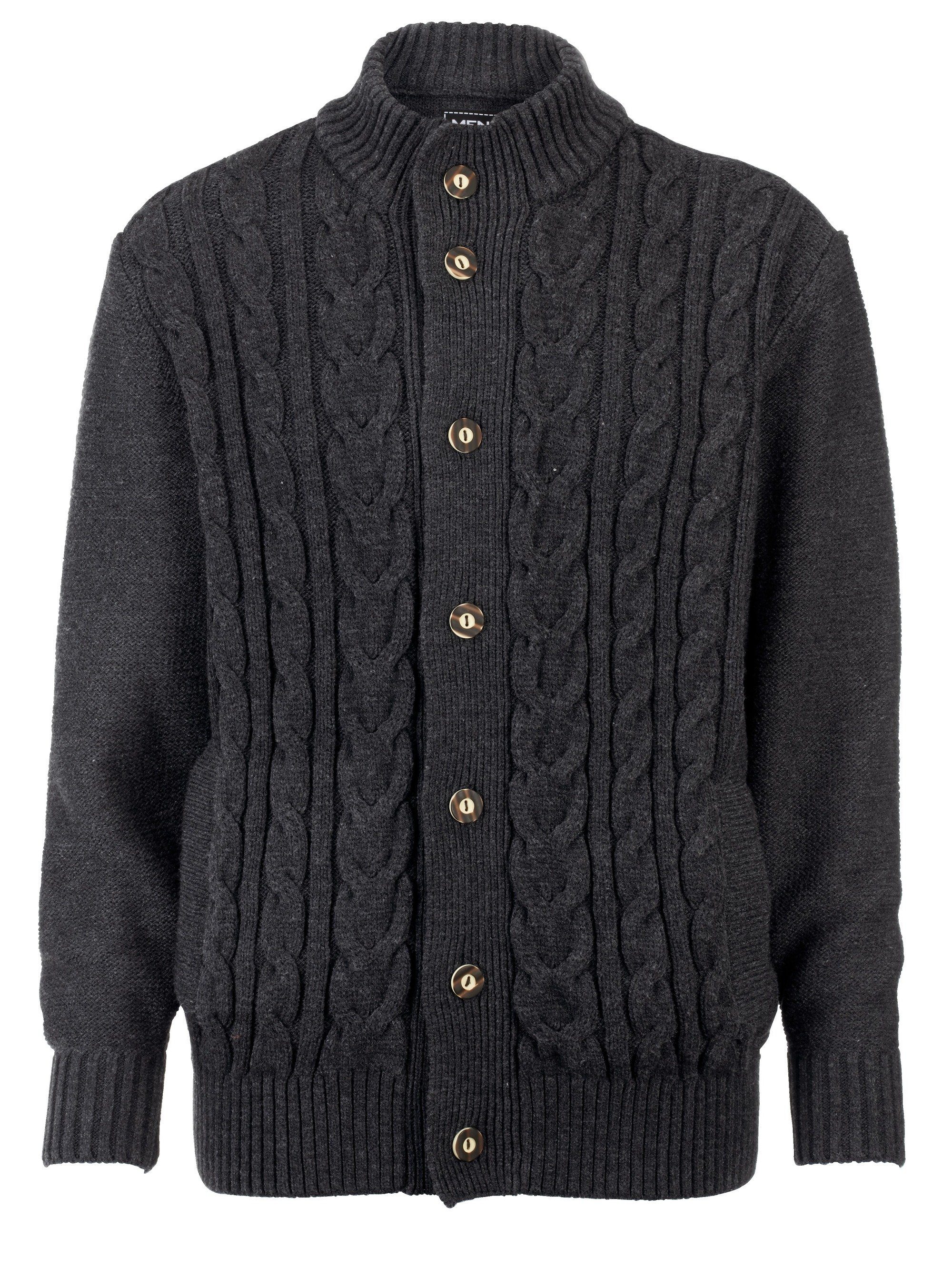 Men Plus By Happy Size Strickjacke Mit Zopfmuster Otto