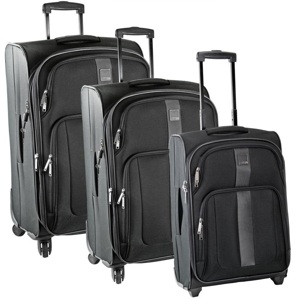 Titan® Trolleyset Washington 4 Rollen 3 Teilig 3 Tlg Polyester