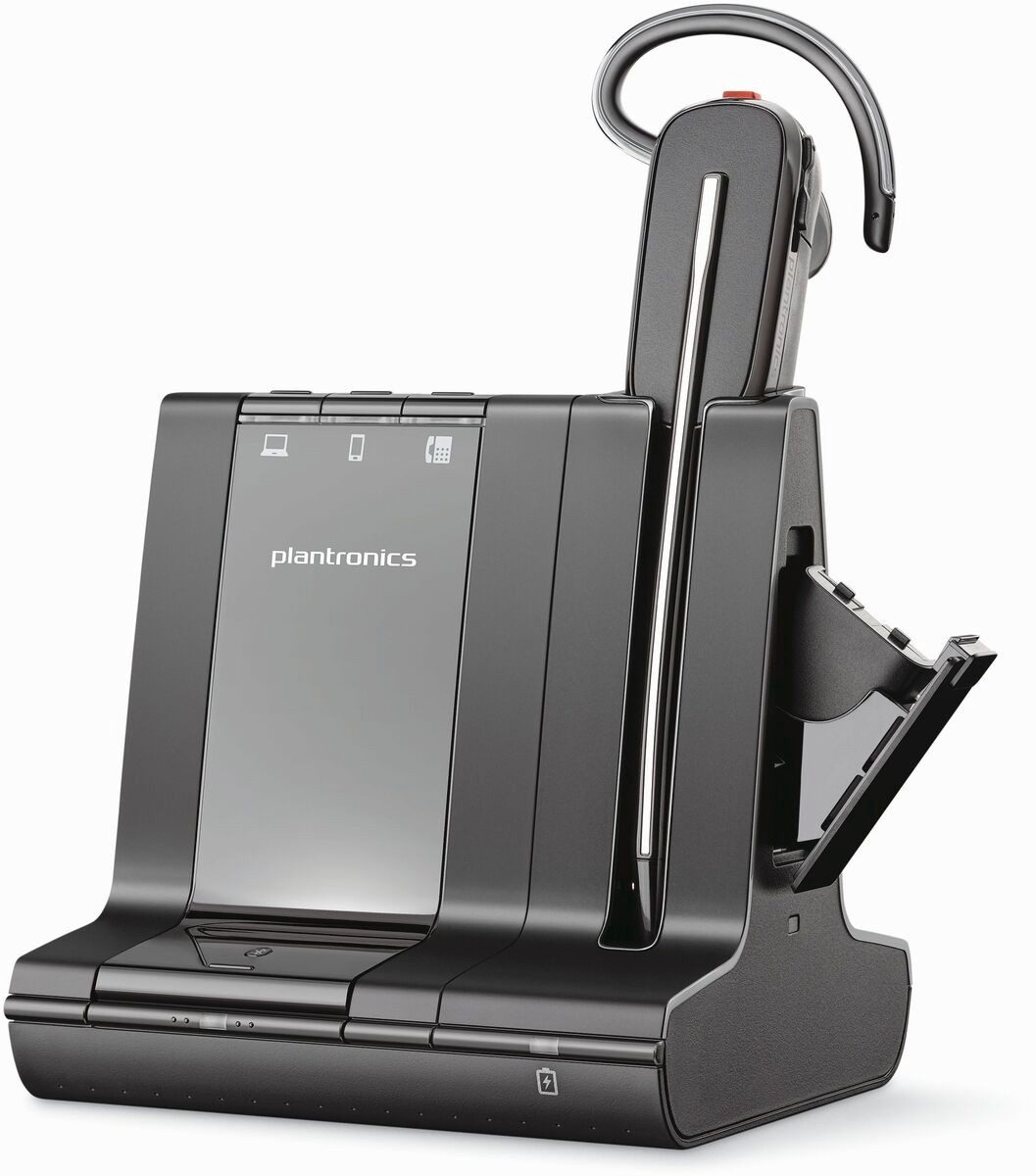 Polycom Poly DECT Headset Savi 8245 Office USB-A konvertib wireless In-Ear-Kopfhörer, wireless ...