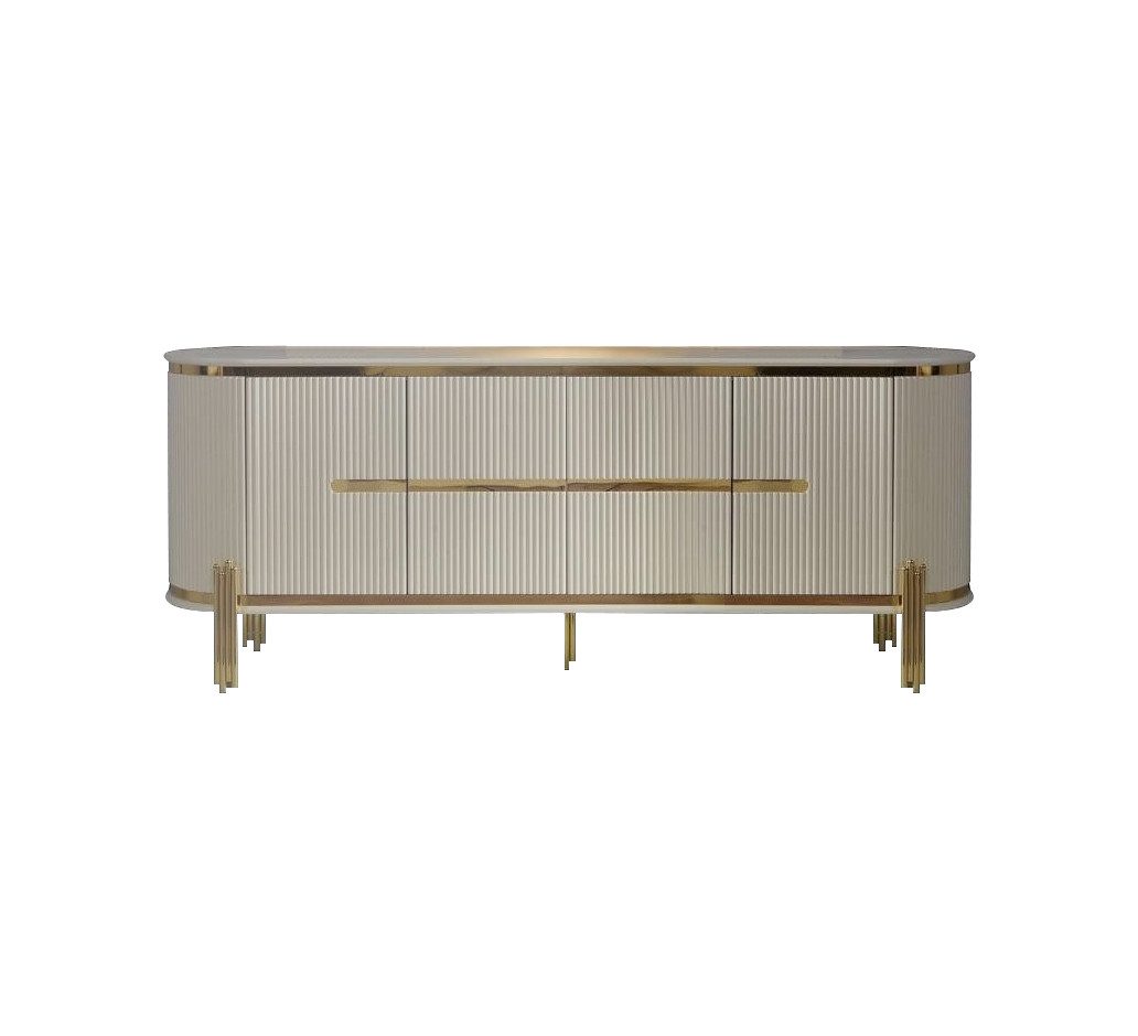 Xlmoebel Sideboard Weißes Modernes Holz Sideboard Für Das Esszimmer 1