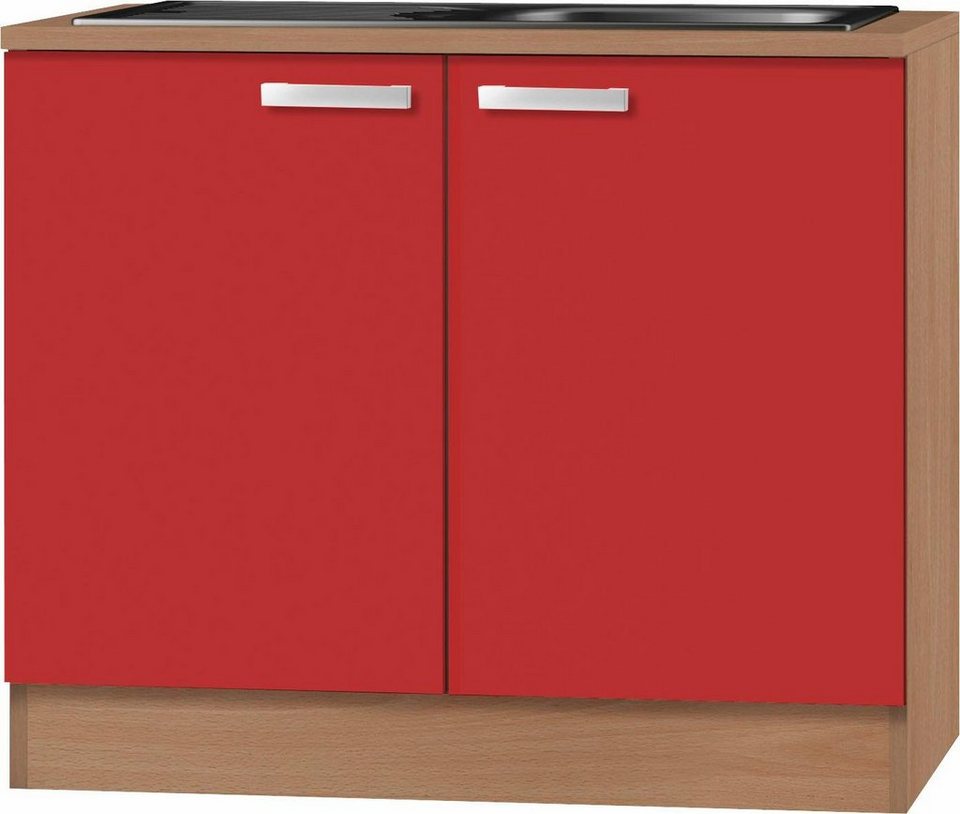 Optifit Spülenschrank Odense 100 Cm Breit Mit 2 Türen Inkl