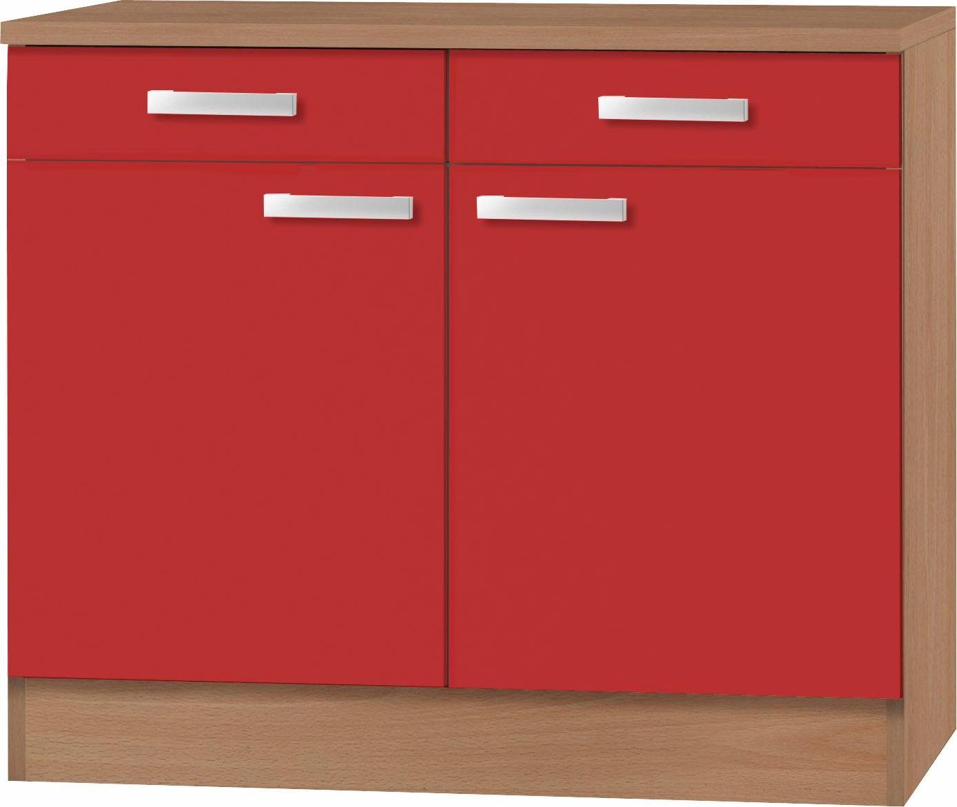 Optifit Unterschrank Odense 100 Cm Breit Mit 2 Türen Und 2