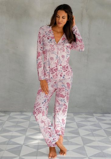 Soliver Bodywear Pyjama Klassischer Pyjama In Softem Pastell