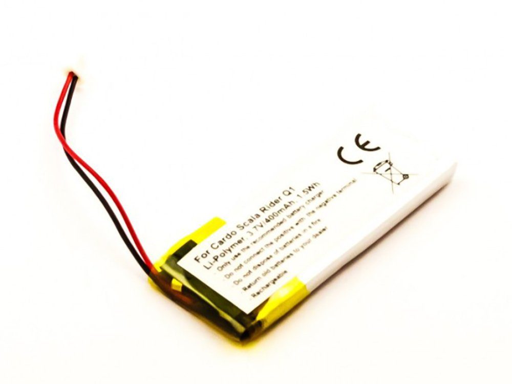 akku500 Akku (3,7V V), Akku für Cardo Scala Rider Q1, wie WW452050PL, WW452050PL_C