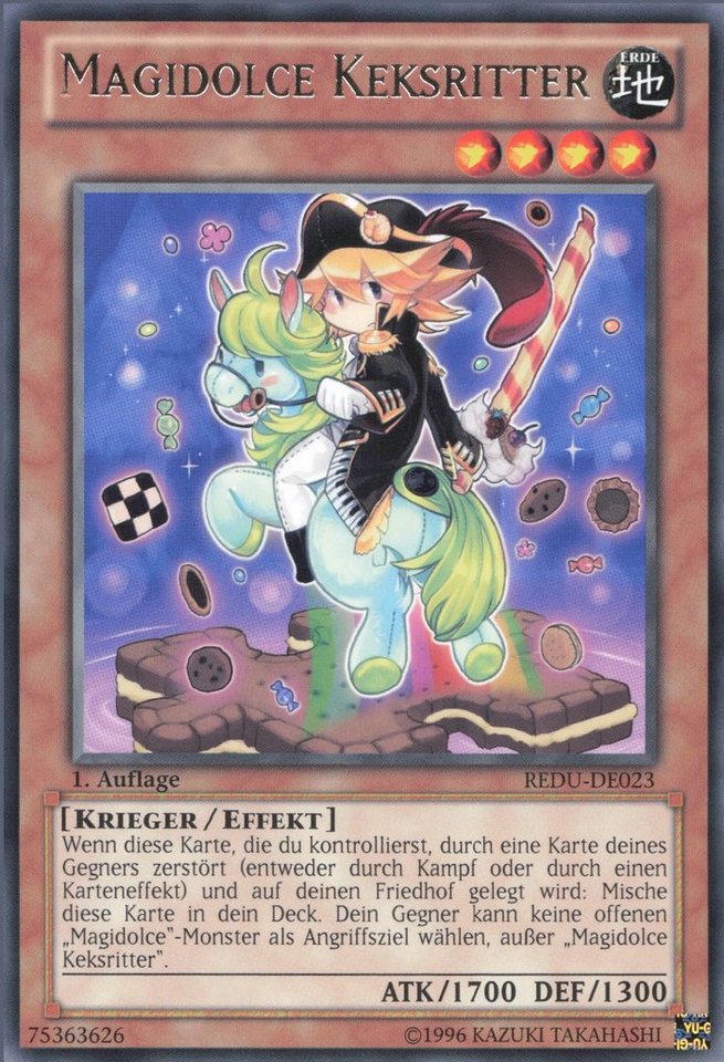Recollectibles Sammelkarte Yugioh Karte Magidolce Keksritter Deutsch