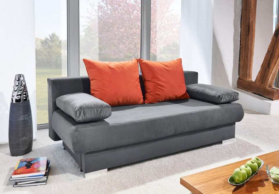 Inosign Schlafsofa Fredericton Mit Bettfunktion Und Bettkasten Mit