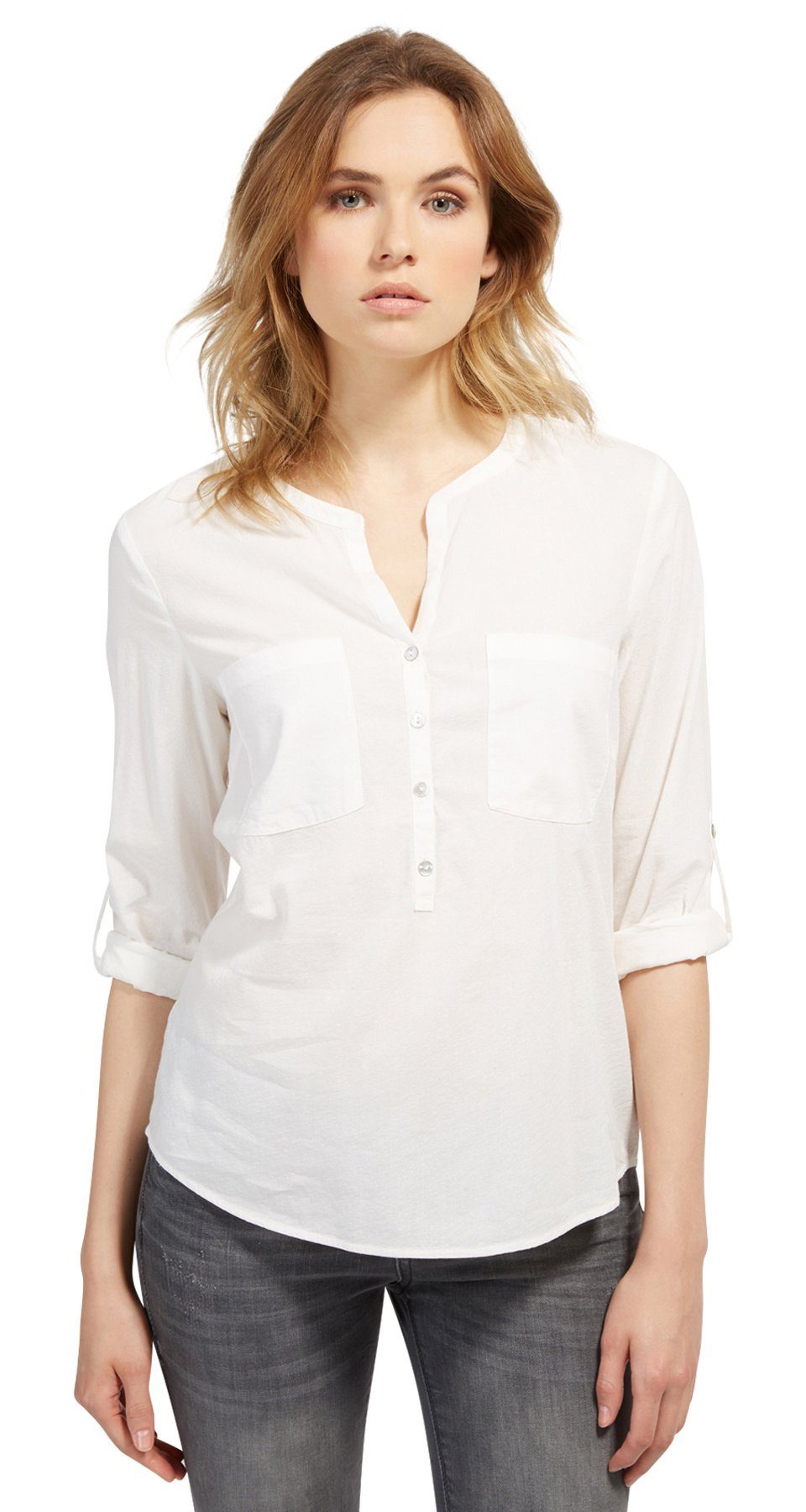 Tom Tailor Langarmbluse Bluse Mit Feiner Struktur Online Kaufen Otto