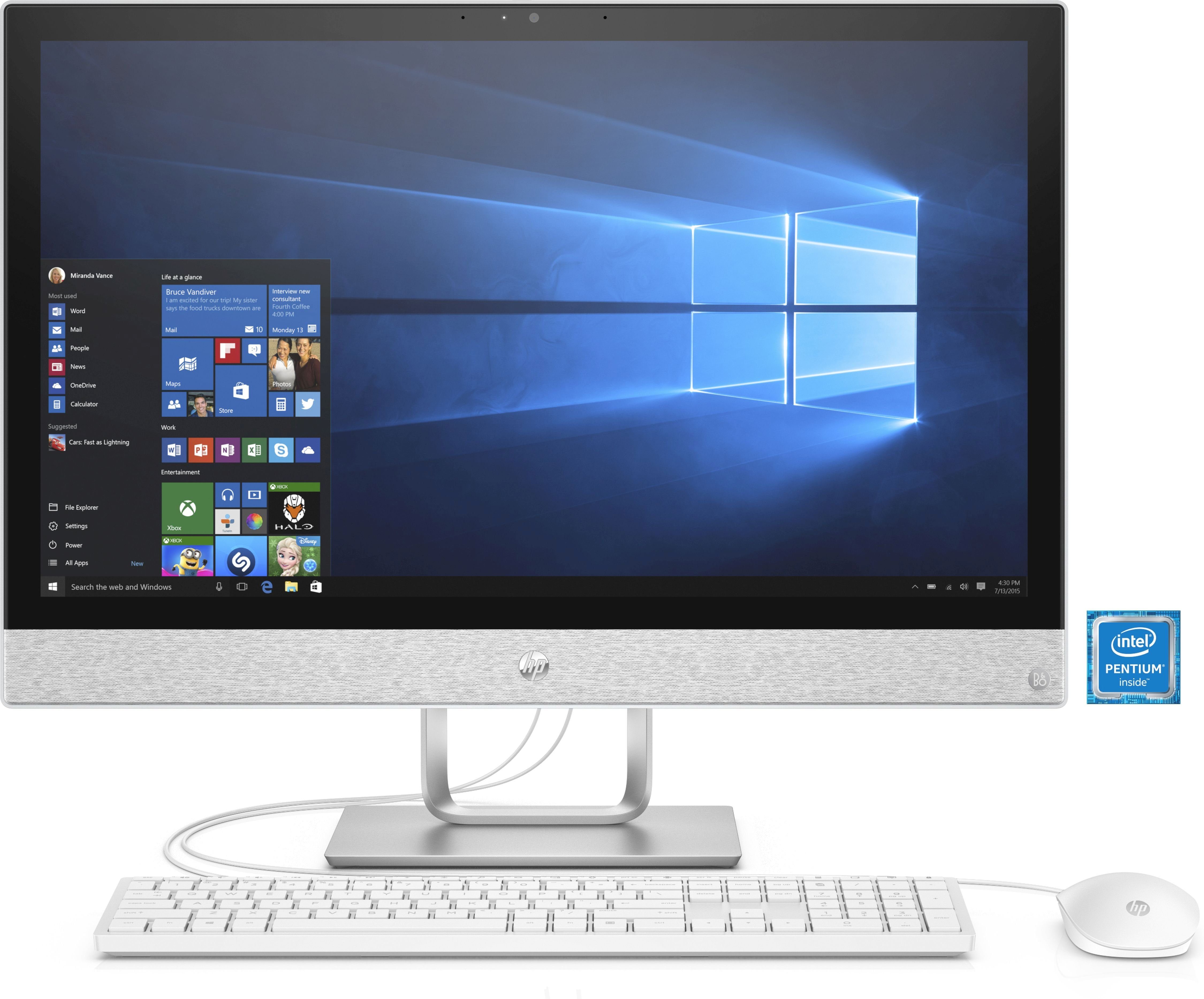 HP Pavilion 24-r051ng All-in-One PC »Intel Pentium, 60,4cm (23,8"), 1 ...