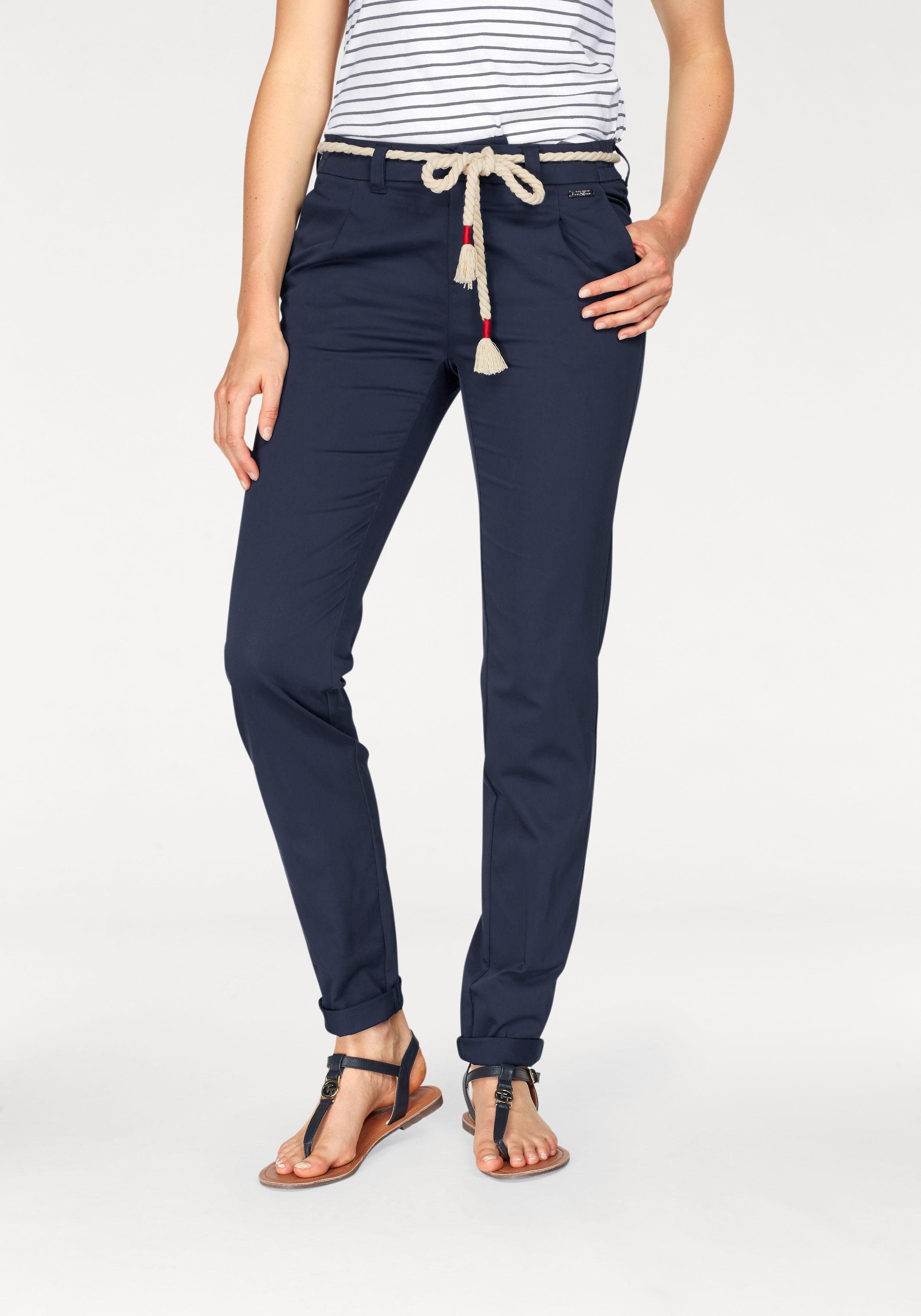 Tom Tailor Polo Team Chinohose Set 2 Tlg Mit Bindeband Mit Binde