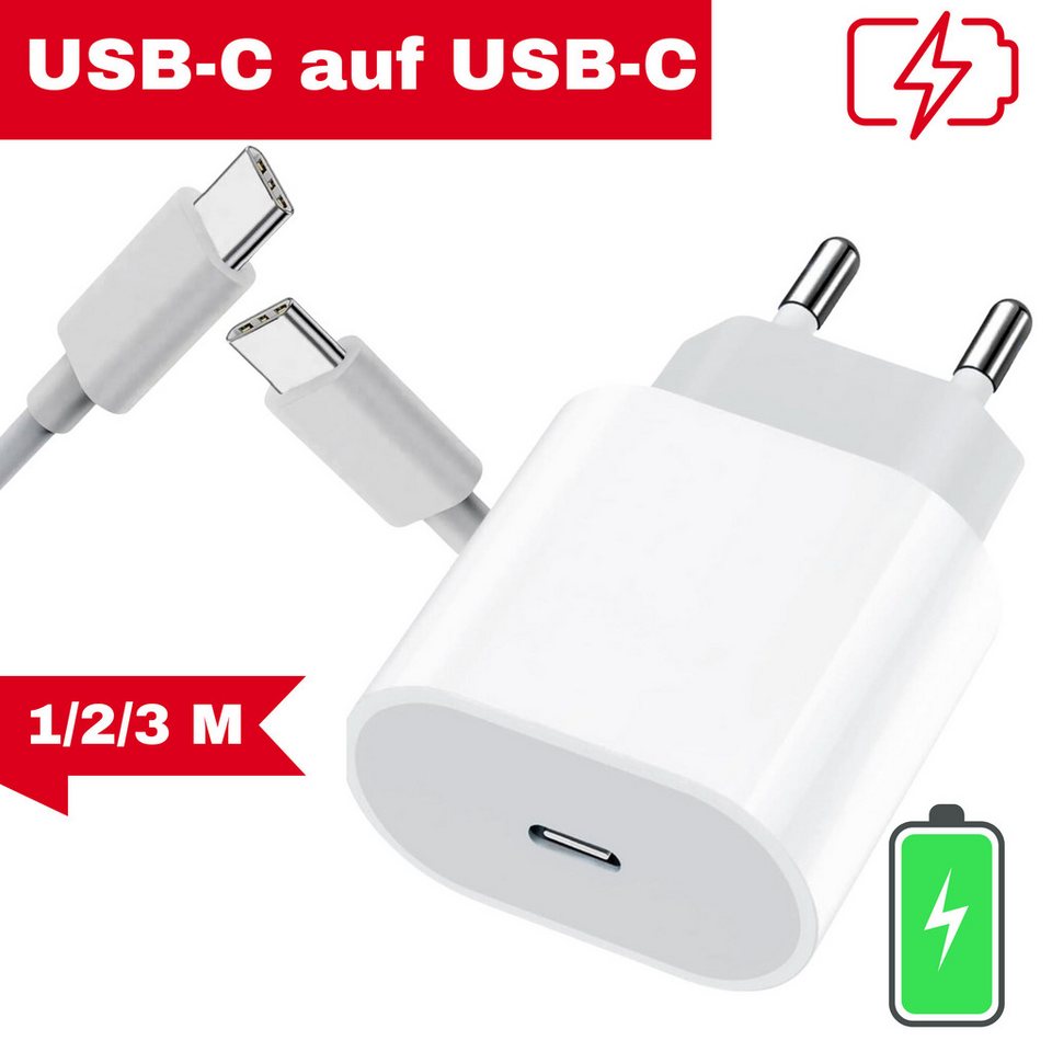 Shopbrothers Schnellladegerät Usb C Passt Für Iphone 15 Und Samsung