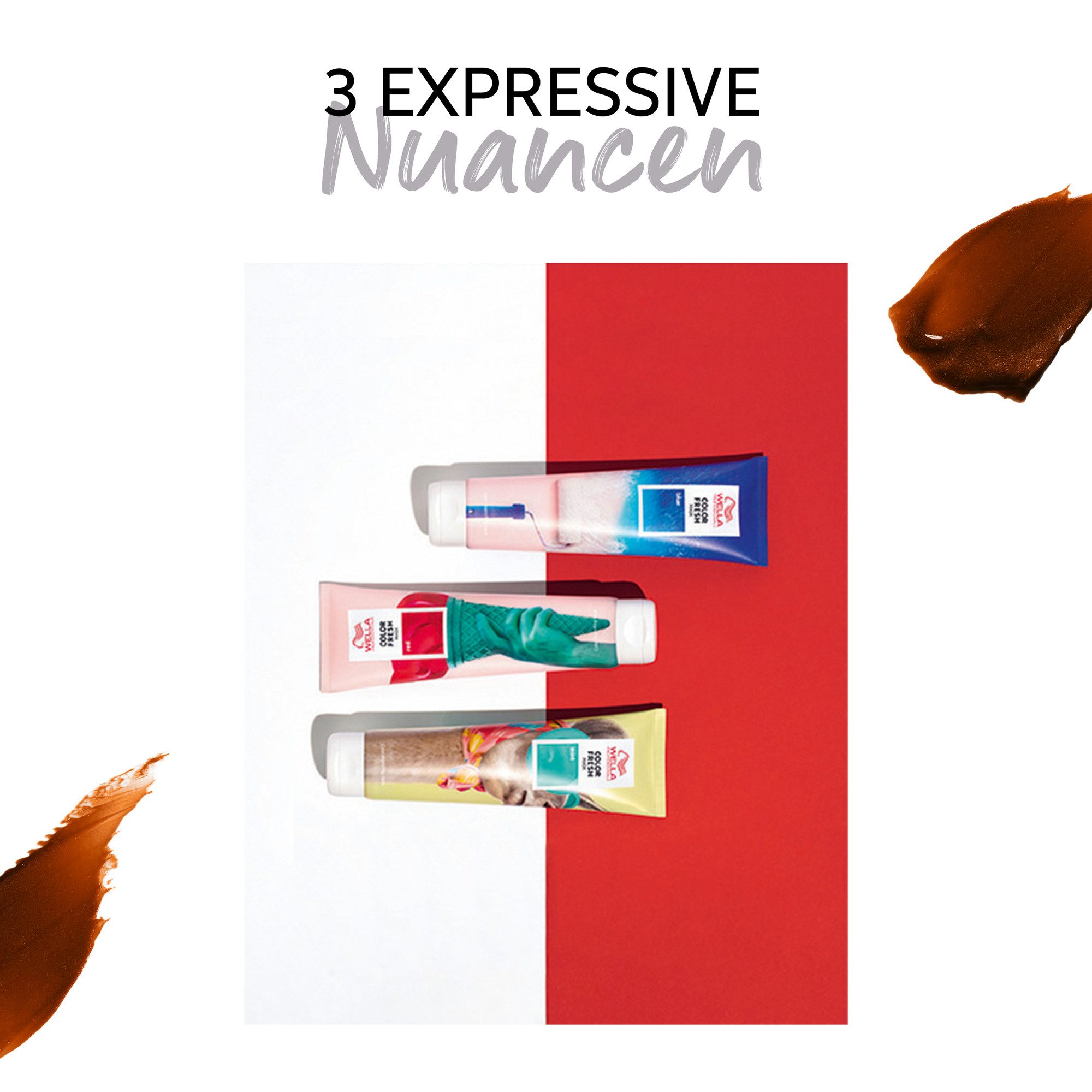 Wella Professionals Haarmaske Color Fresh Mask Copper Glow, frei von ...