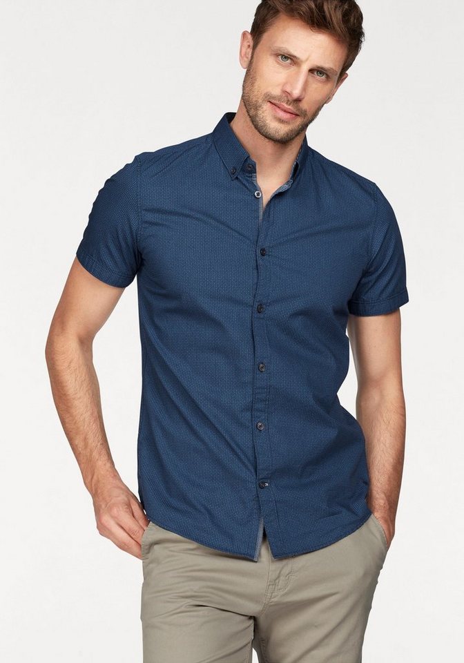 Tom Tailor Kurzarmhemd Mit Minimal Muster Kaufen Otto