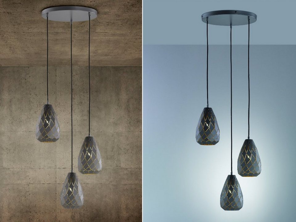 Meinewunschleuchte Led Pendelleuchte Dreiflammig Led Stufenweise