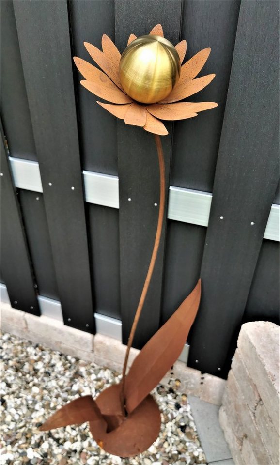 Jürgen Bocker Gartenambiente Gartenstecker Blume Palermo Corten 120