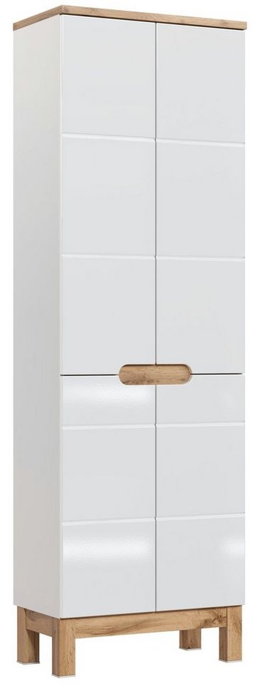 Domando Badkommode Badschrank Stintino M3 In Weiß Matt Und Weiß