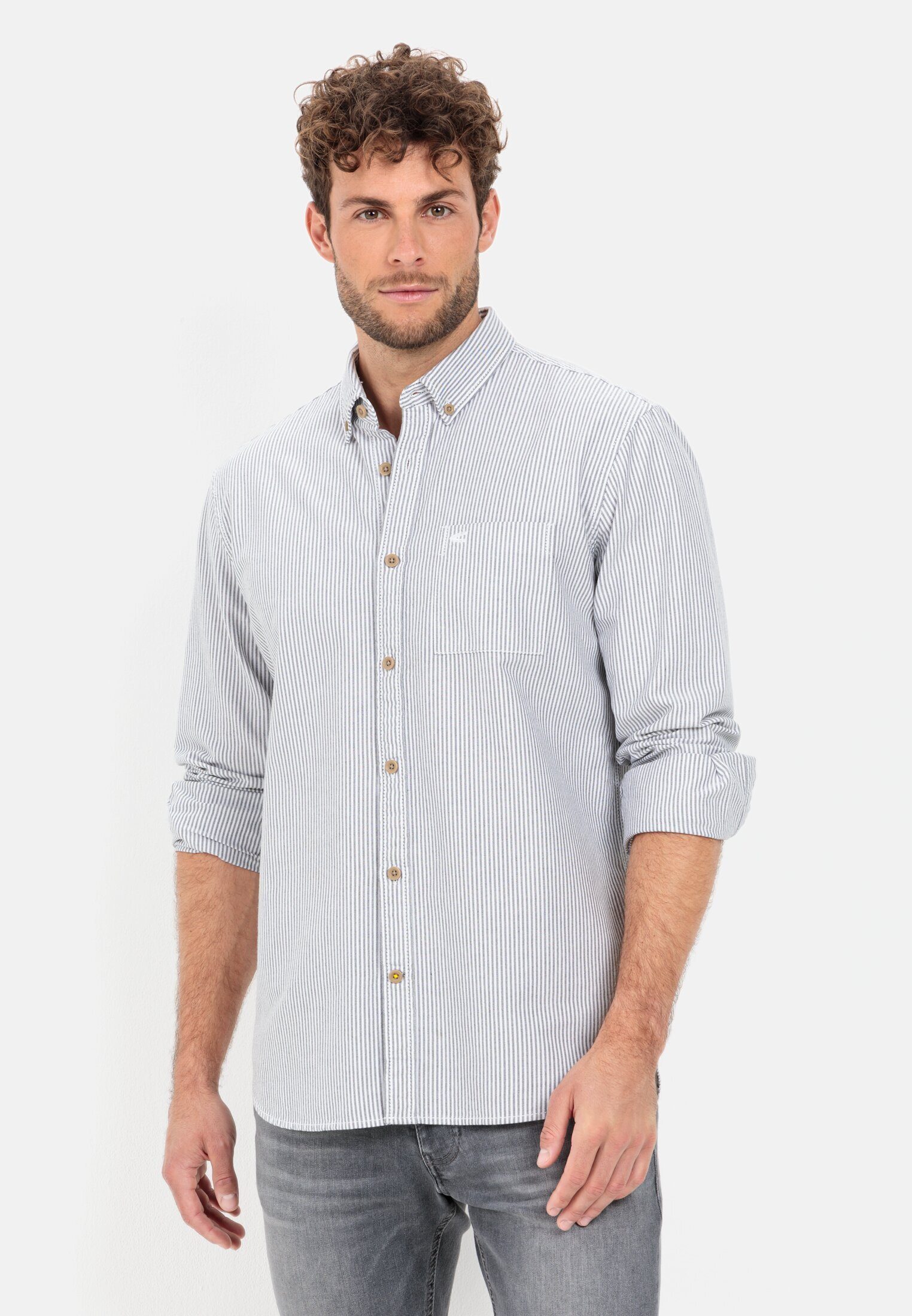 Camel Active Langarmhemd Langarm Hemd Button Down Camel Active