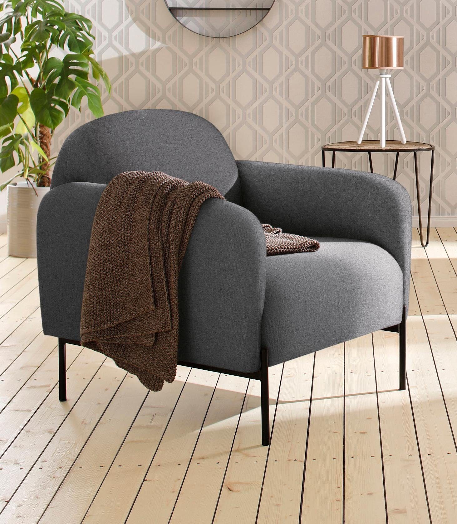 Andas Sessel Bold Edles Skandinavisches Design Mit Stahlbeinen