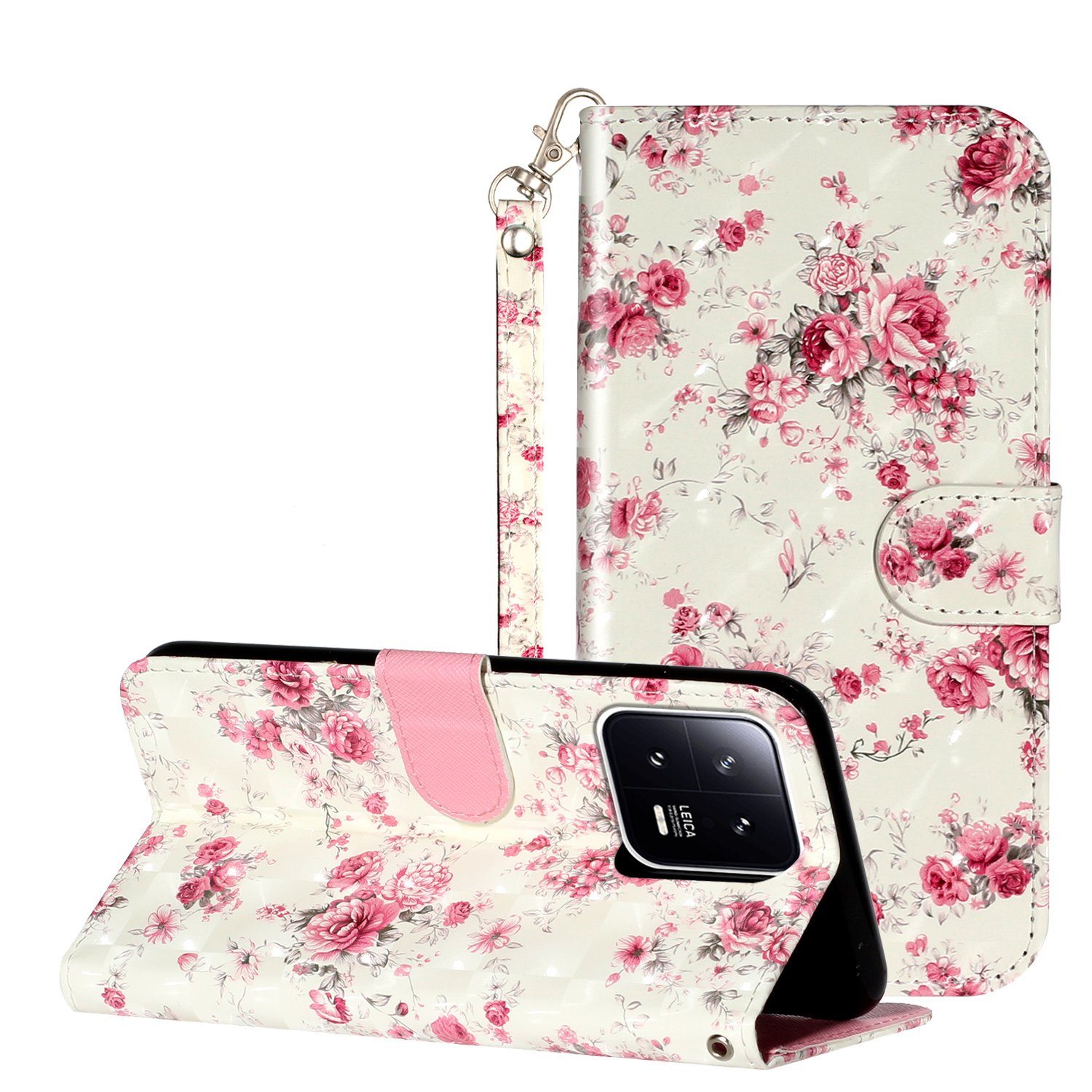 CLM-Tech Handytasche Hülle für Xiaomi 13 Pro Tasche aus Kunstleder ...