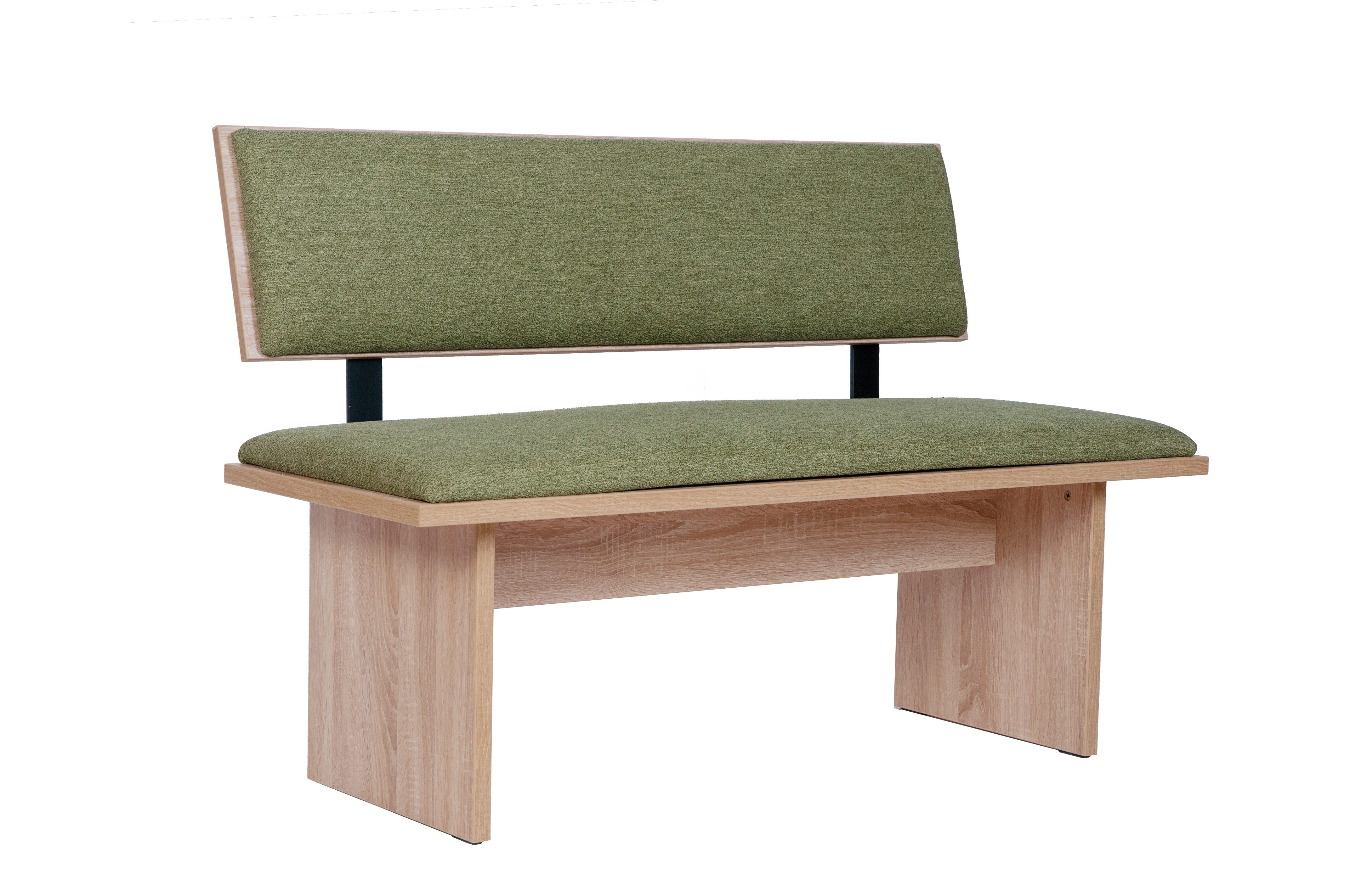 kundler home Sitzbank Bank mit Polster + Lehne 'Die Stilvolle' L: 125 ...