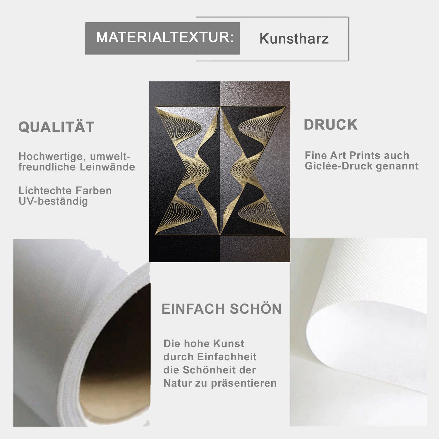 TPFLiving Kunstdruck (OHNE RAHMEN) Poster - Leinwand - Wandbild ...