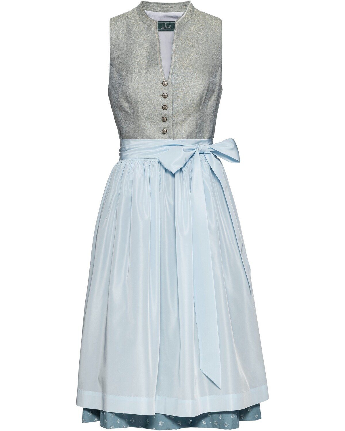 Luis Steindl Dirndl Midi Dirndl Mit V Ausschnitt Mit V Ausschnitt Und