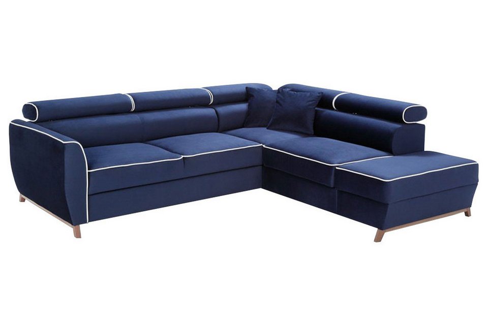 Jvmoebel Ecksofa L Form Ecksofa Stoff Couch Design Polster Textil Eck