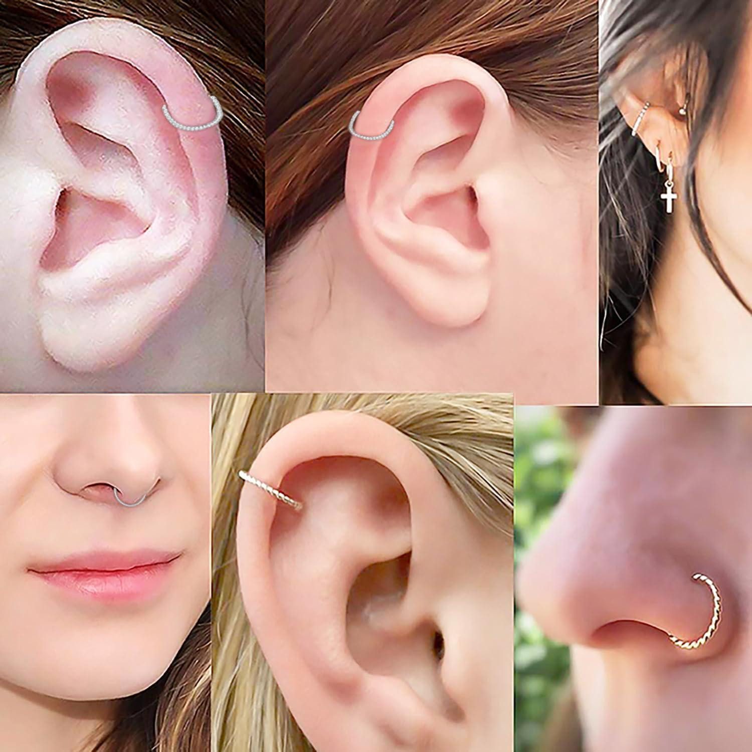 Briana Williams Nasenpiercing Nasenring Helix Septum Piercing Clicker ...