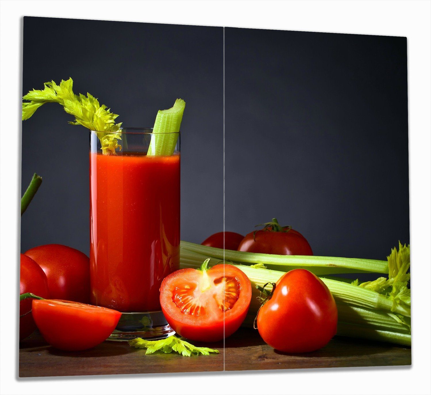 Wallario Herd Abdeckplatte Frischer Tomatensaft Mit Sellerie Esg