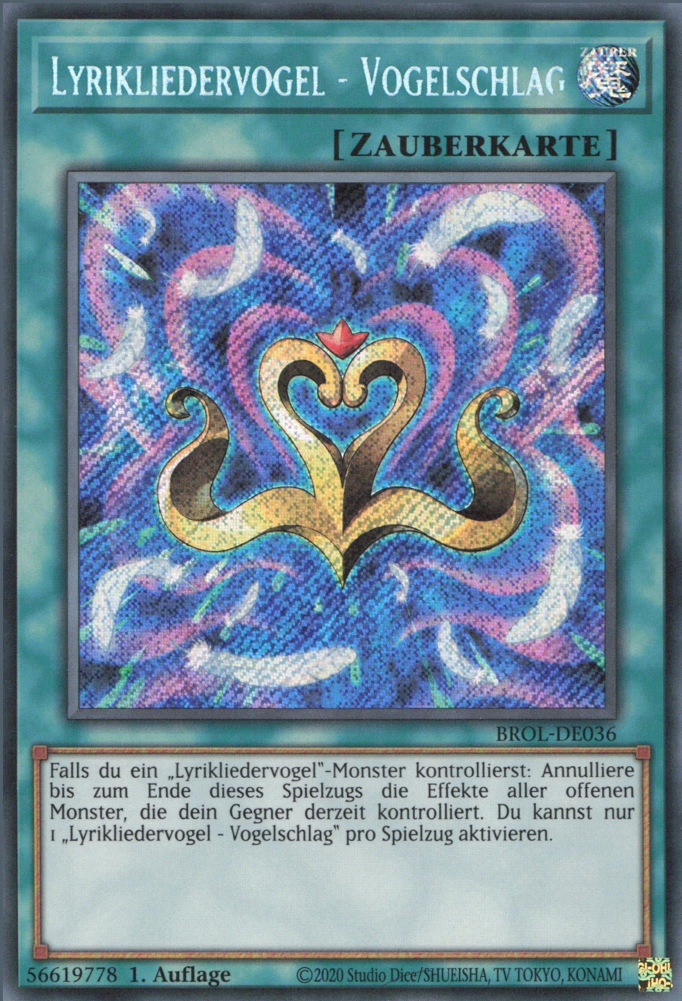 Recollectibles Sammelkarte Yugioh Karte Lyrikliedervogel