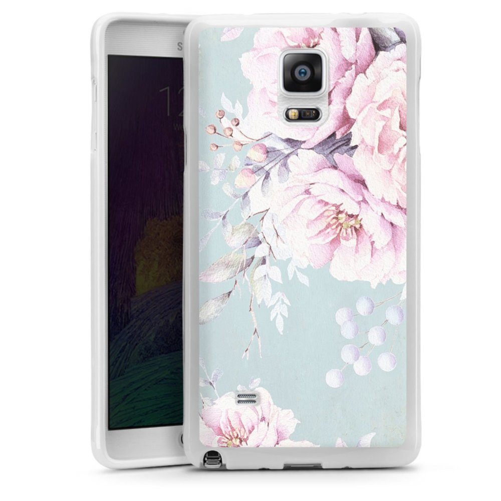 Deindesign Handyhülle Watercolour Flower Samsung Galaxy Note 4 Hülle