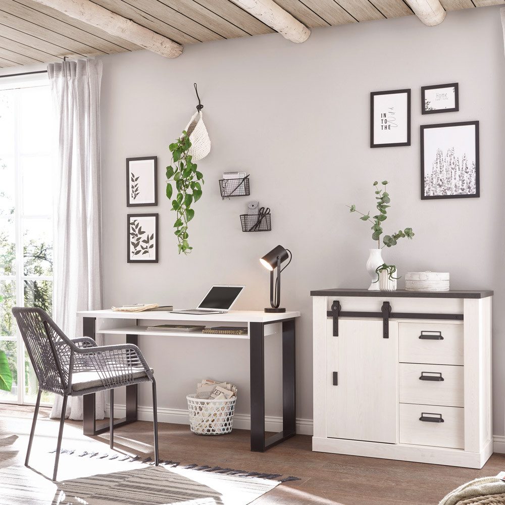 Lomadox Büromöbel Set Shelton 61 Spar Set 2 Tlg Schreibtisch