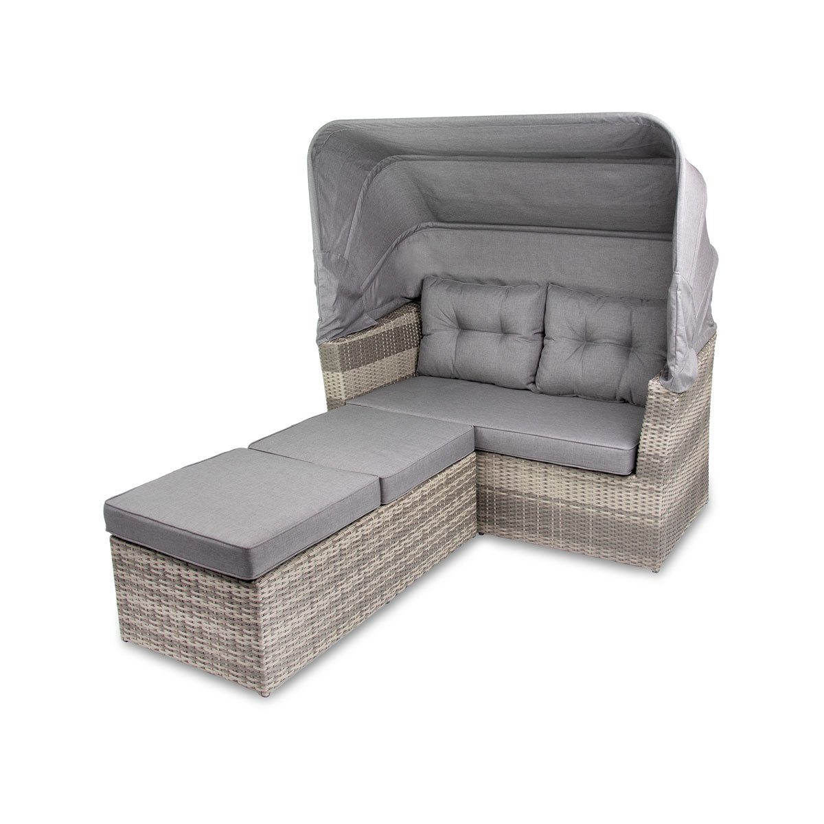 Green Spirit Strandkorb Sonneninsel Long Island mit Faltdach, BxTxH ...