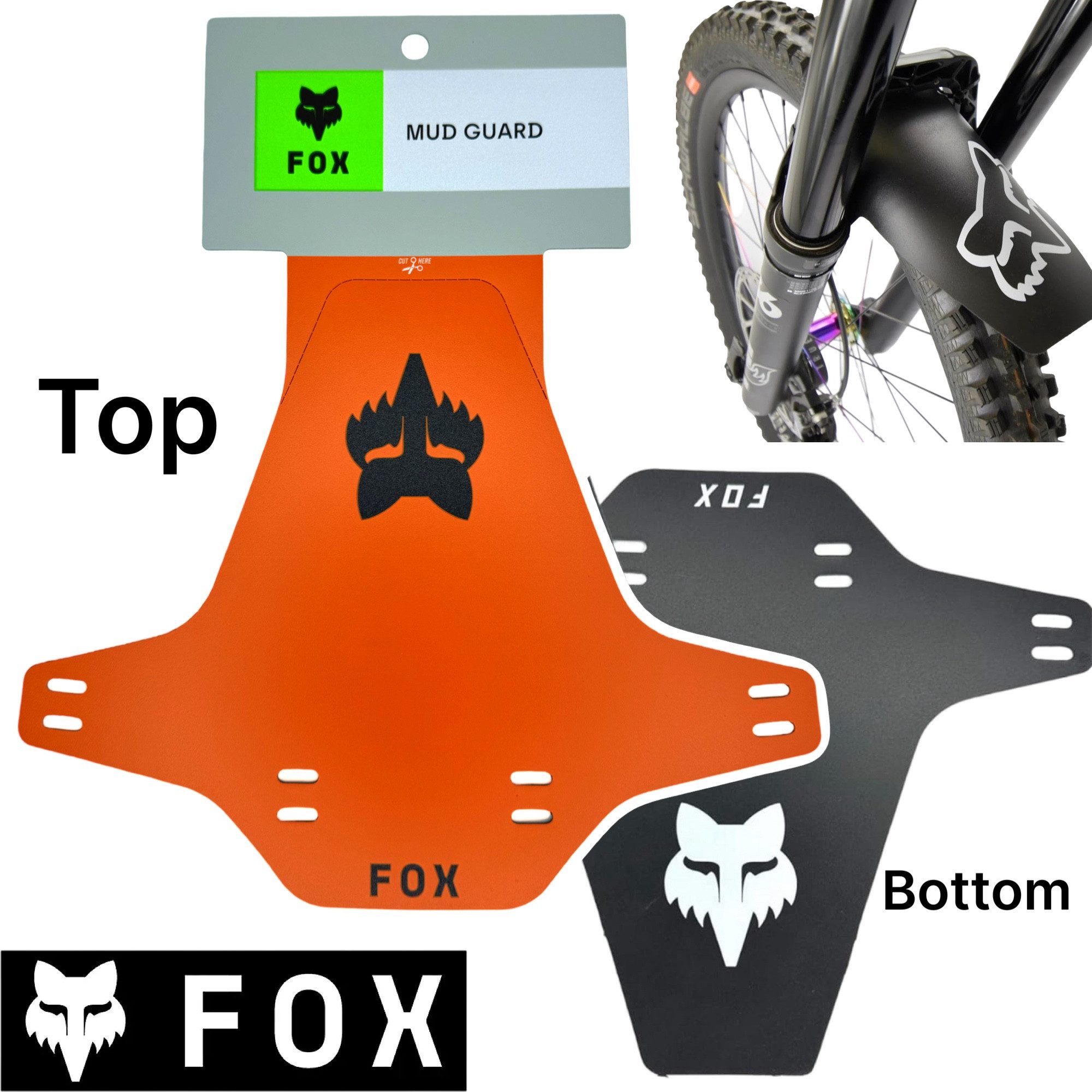 Fox Racing Schutzblech Fox Mud Guard Fahrrad Schutzblech Gabel Fender ...