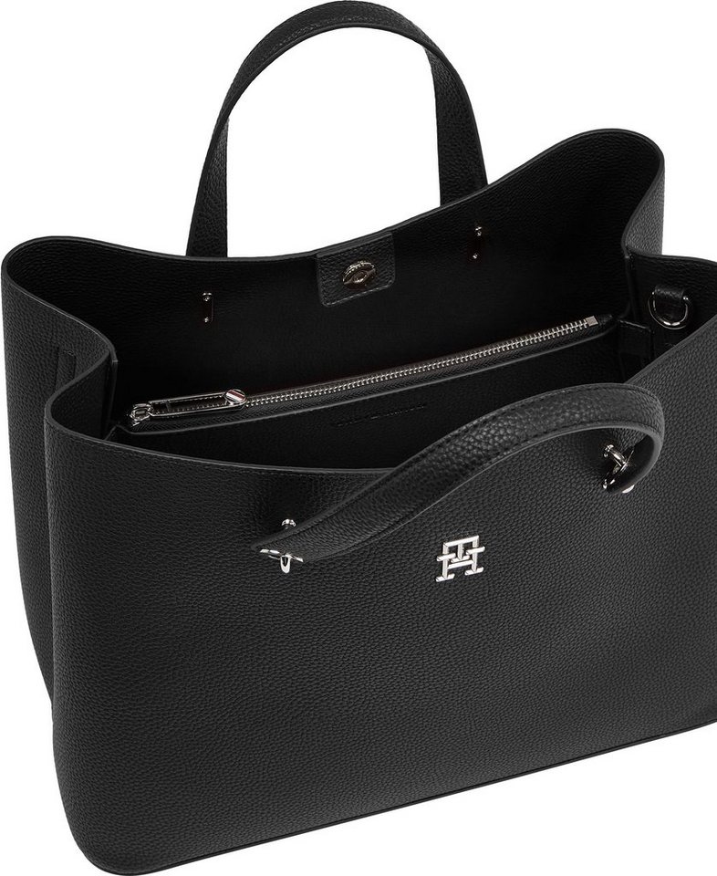 Tommy Hilfiger Henkeltasche Th Emblem Satchel Mit Th Emblem Vorne