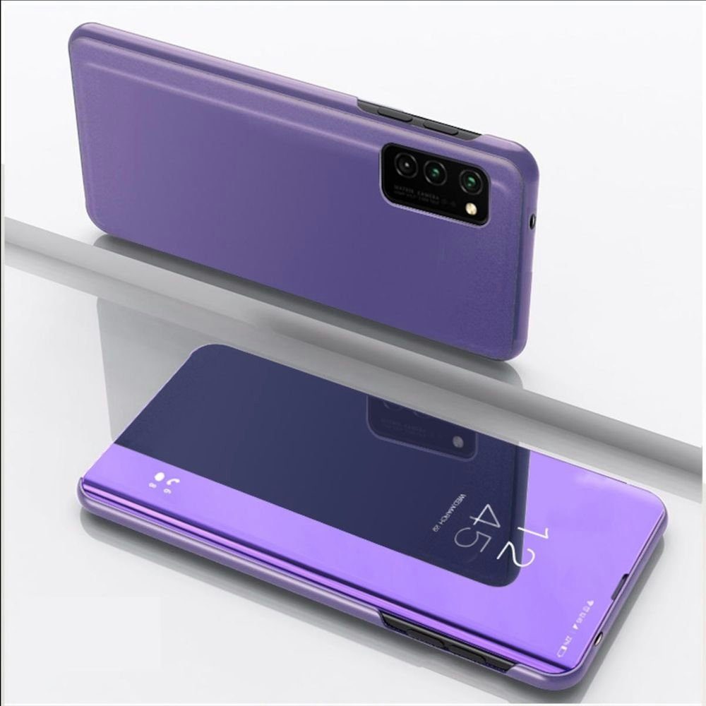 Wigento Handyhülle Clear View Spiegel Mirror Smartcover Für Samsung